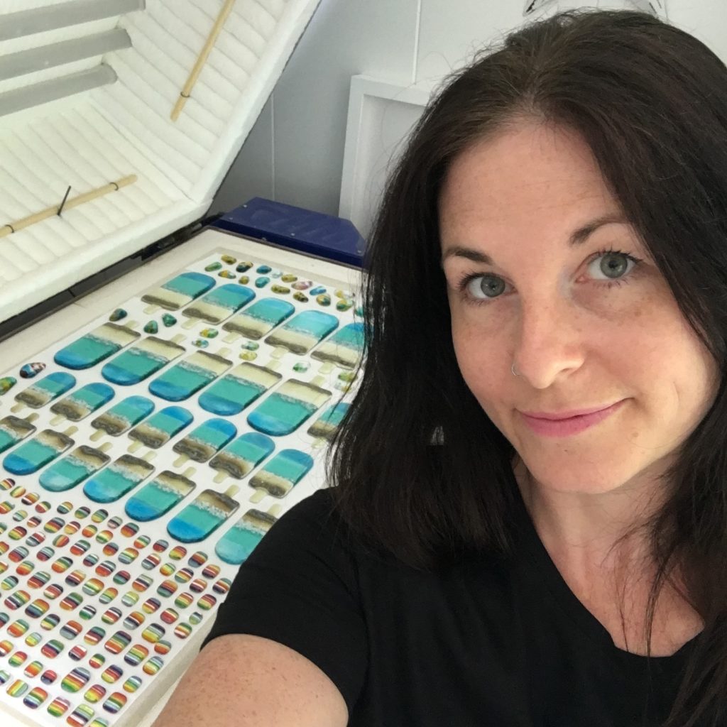 Niko Brown Fused Glass Art - Cornish Gifts